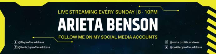 Twitch Banner Templates - Free | Customizable | Downloadable